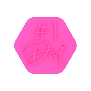 Number 1 Dad Cookie Stamp, Postal Box Ideas, Happy Father's Day ...