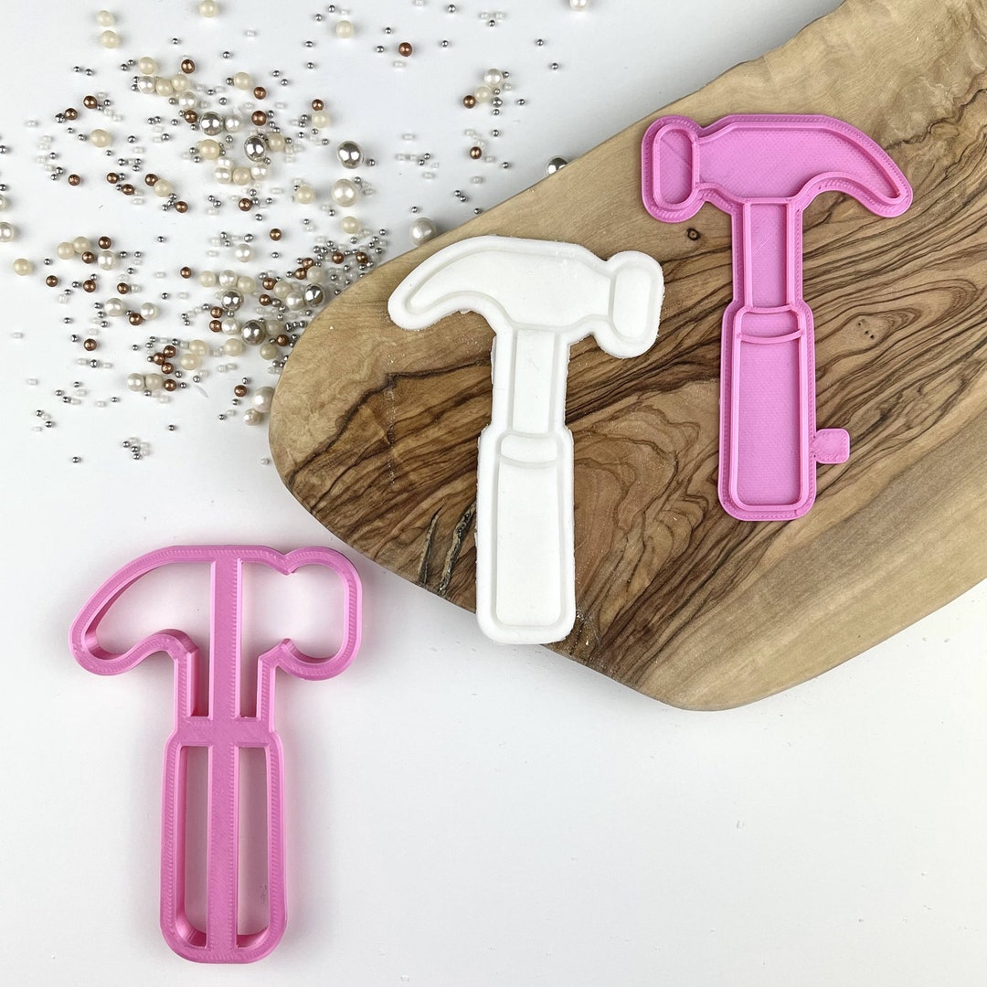 Hammer Cookie Cutter and Stamp, Postal Box Ideas, Father's Day Cookie ...