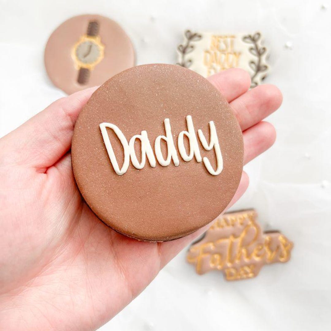 Daddy Cookie Embosser for Father's Day – Perfect for Cookies, Cupcakes ...