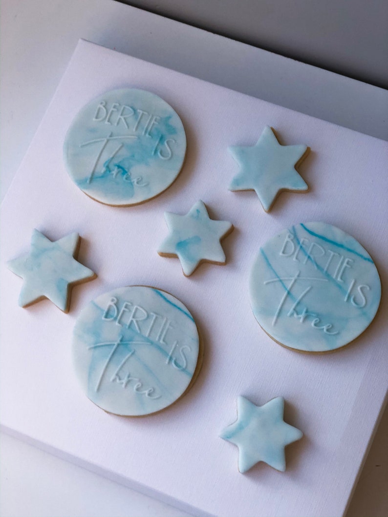 Custom Name and Number Cookie Embosser, Custom Cookie Stamp, Icing ...