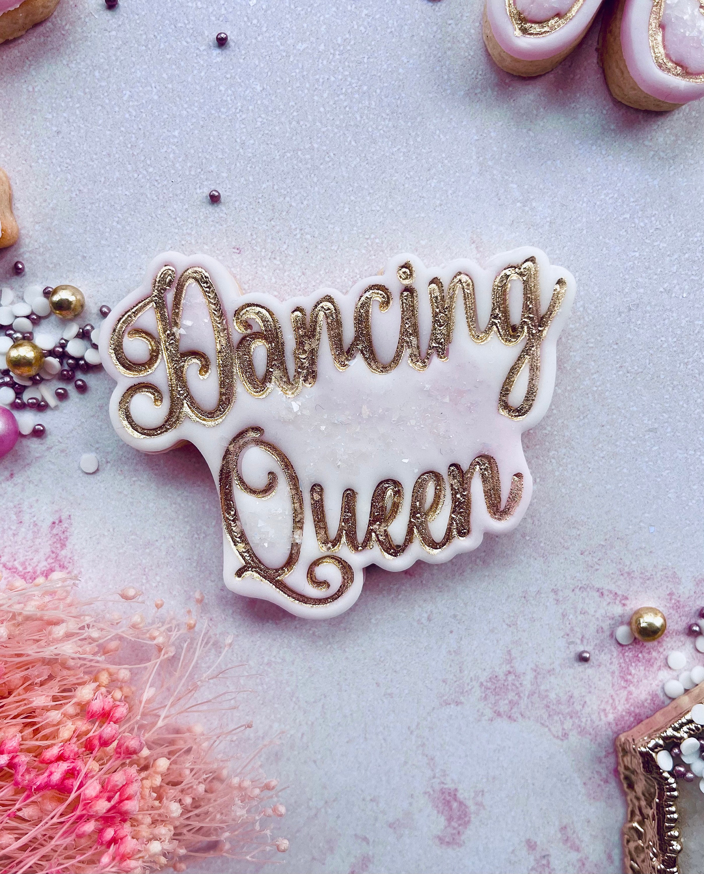 Dancing Queen Cookie Cutter and Stamp, Ballet Cookie Cutter, Fondant ...