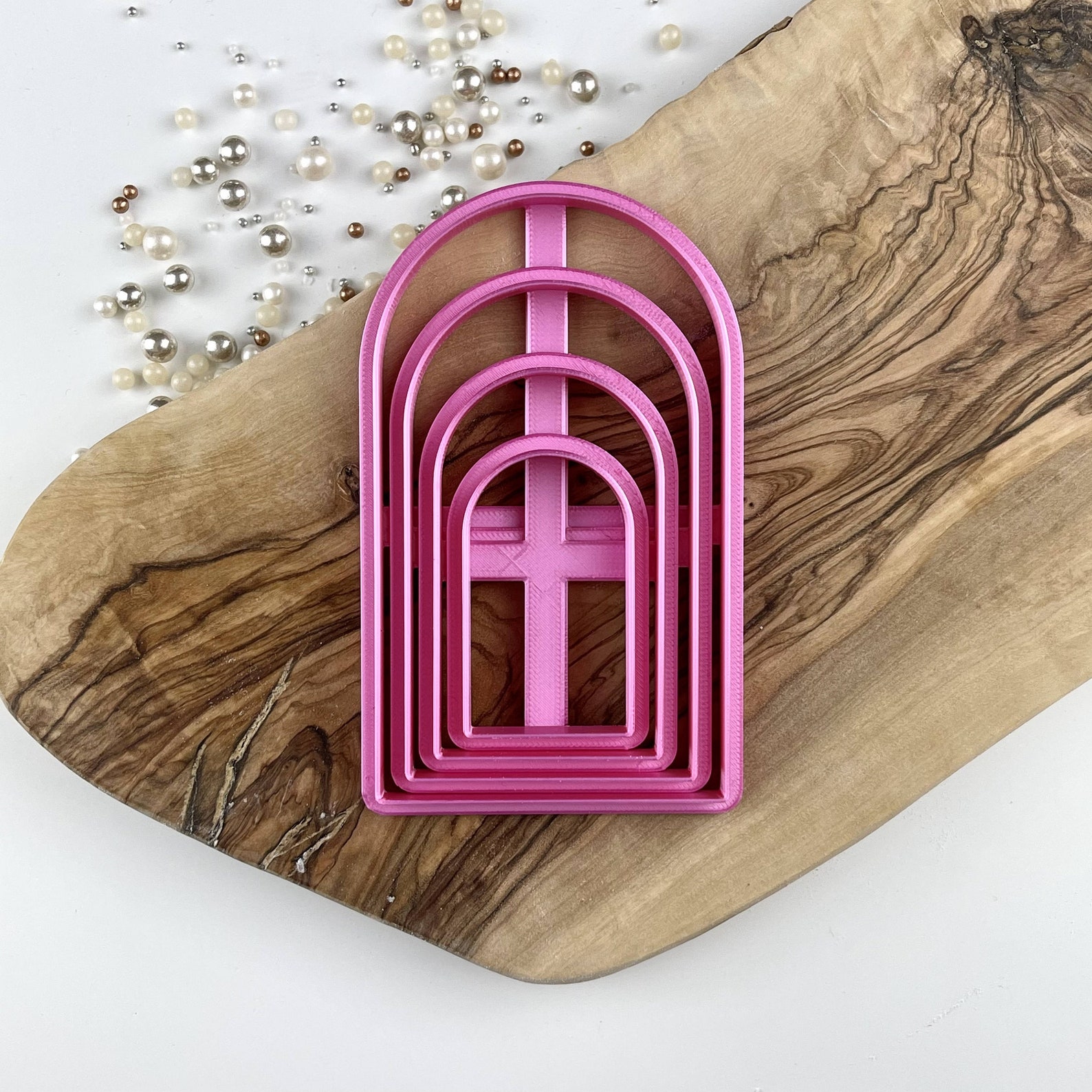 Window Arch Cookie Cutter, Plastic Cookie Cutter, Fondant Stamp, Baking ...