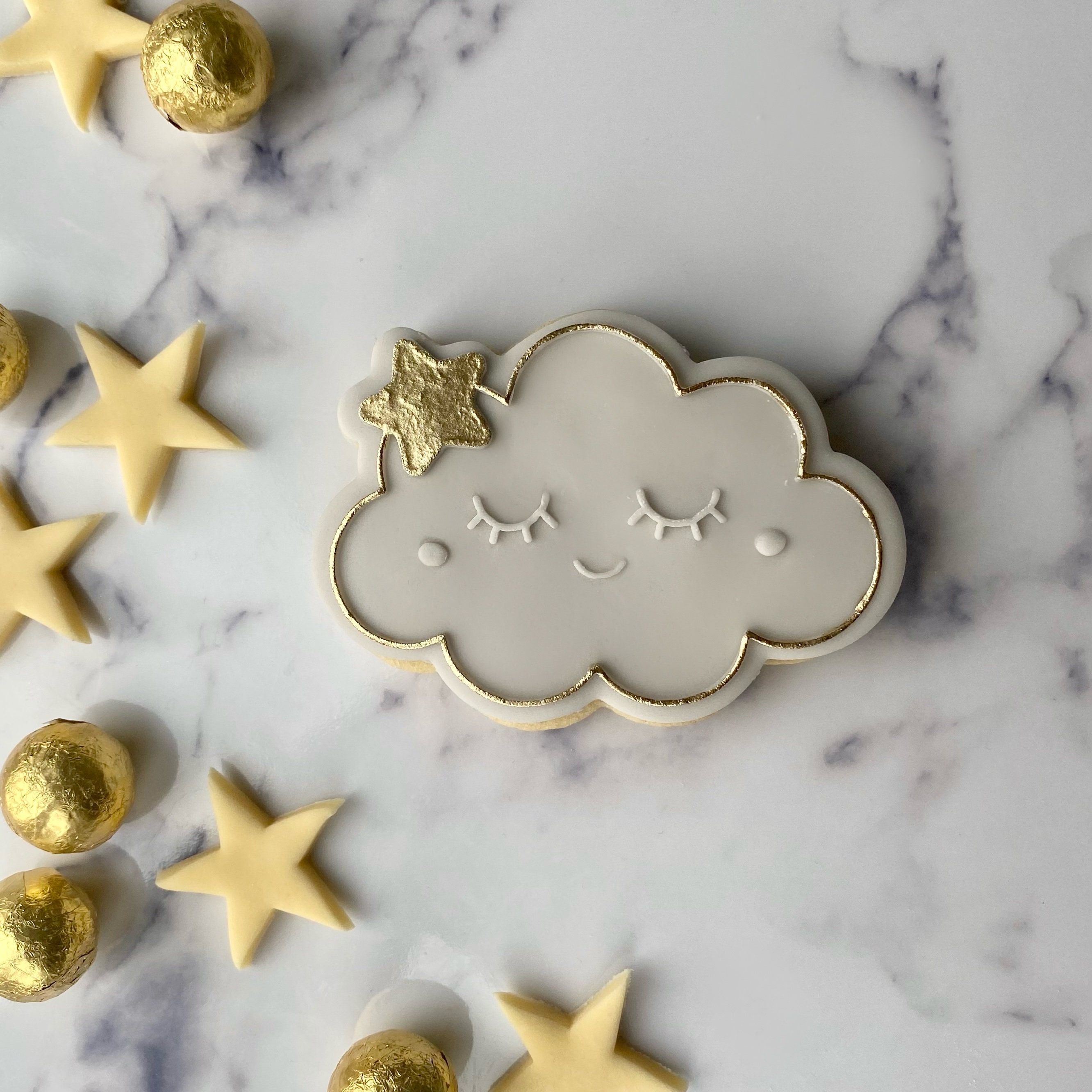 Cute Cloud Cookie Cutter and Embosser Baby Shower Cookie - Etsy
