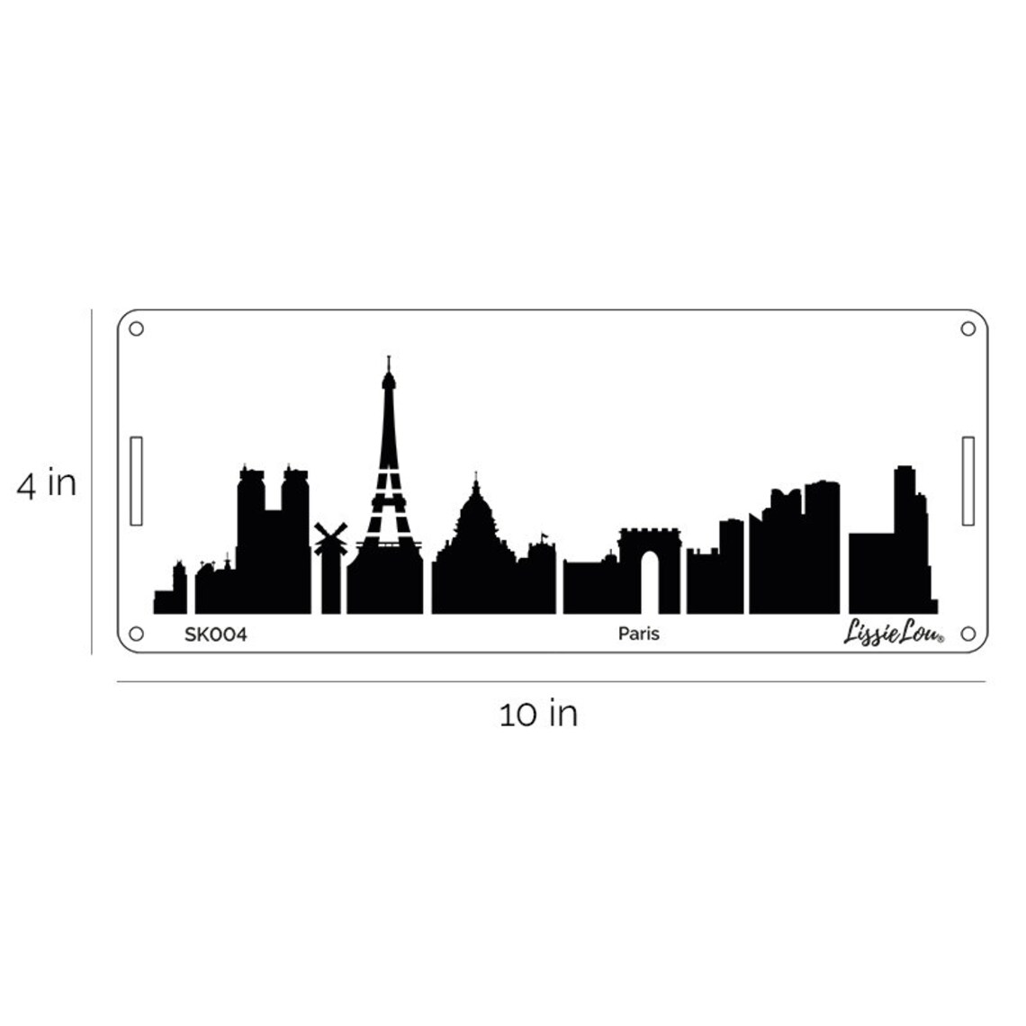 Paris Skyline Stencil Border Size Design - Etsy