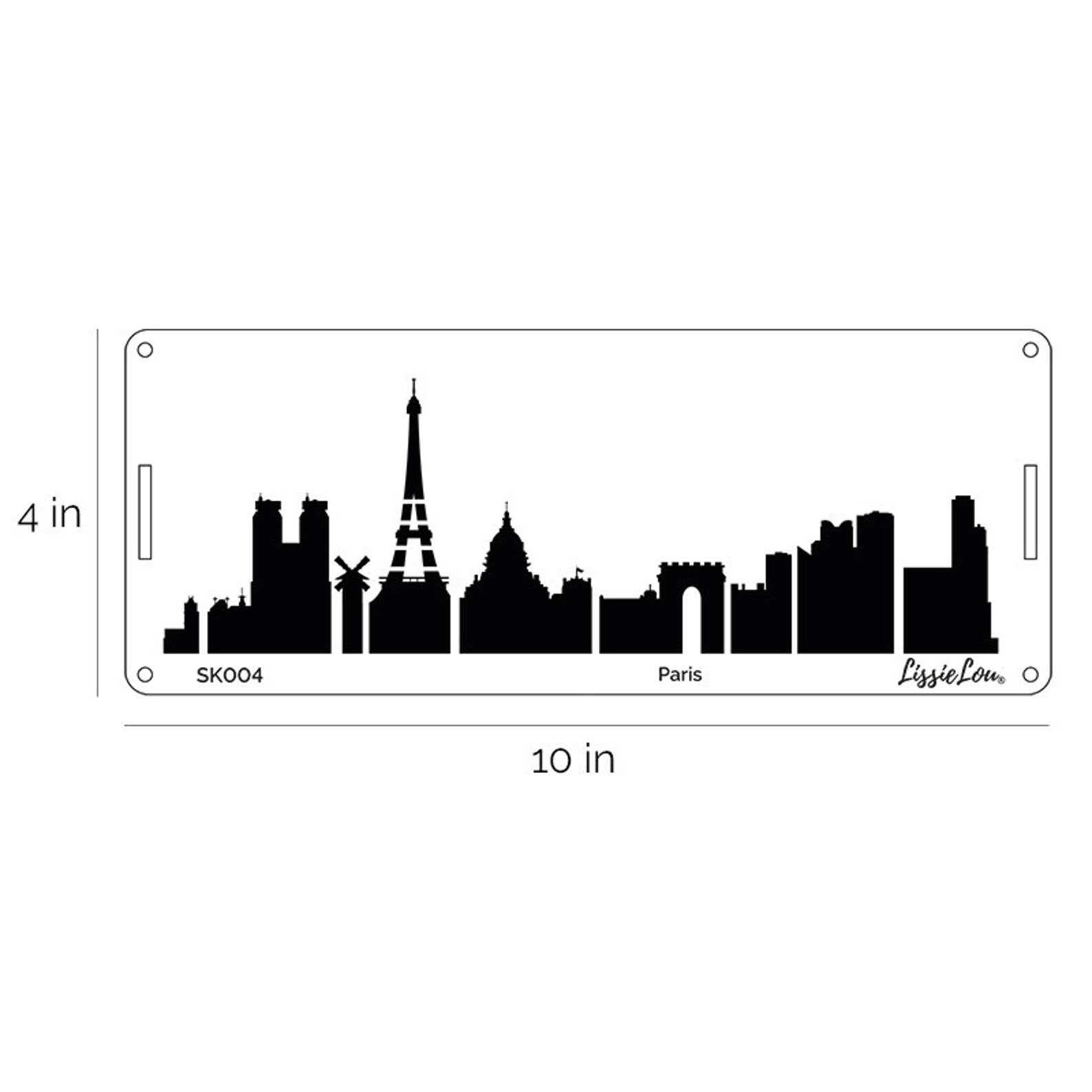 Paris Skyline Stencil Border Size Design - Etsy
