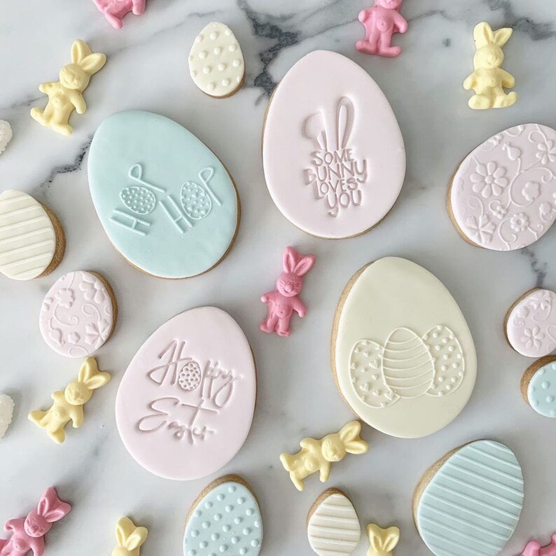Some Bunny Loves You Cookie Stamp Icing Fondant Embosser for - Etsy