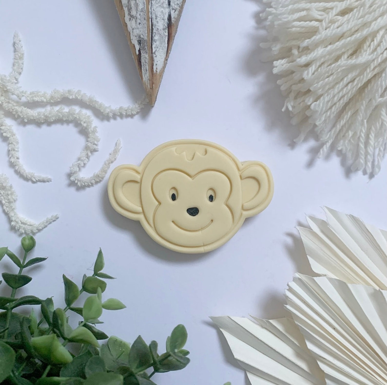 Monkey Cookie Cutter and Stamp, Jungle Cookie Cutter, Fondant Embosser ...