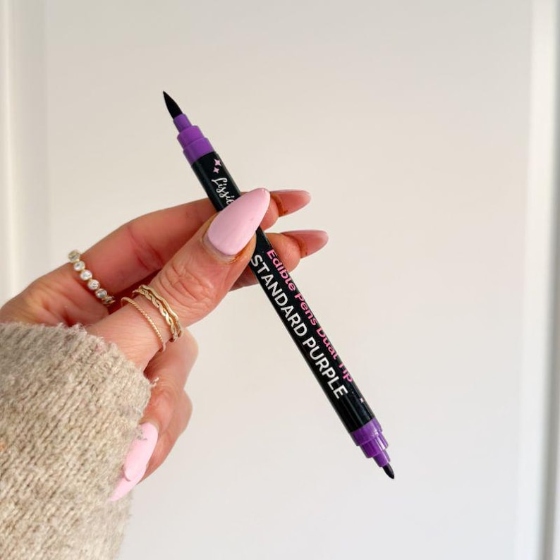 Double-ended Edible Ink Pen for Cake Decorating – Food Safe Icing Pens ...