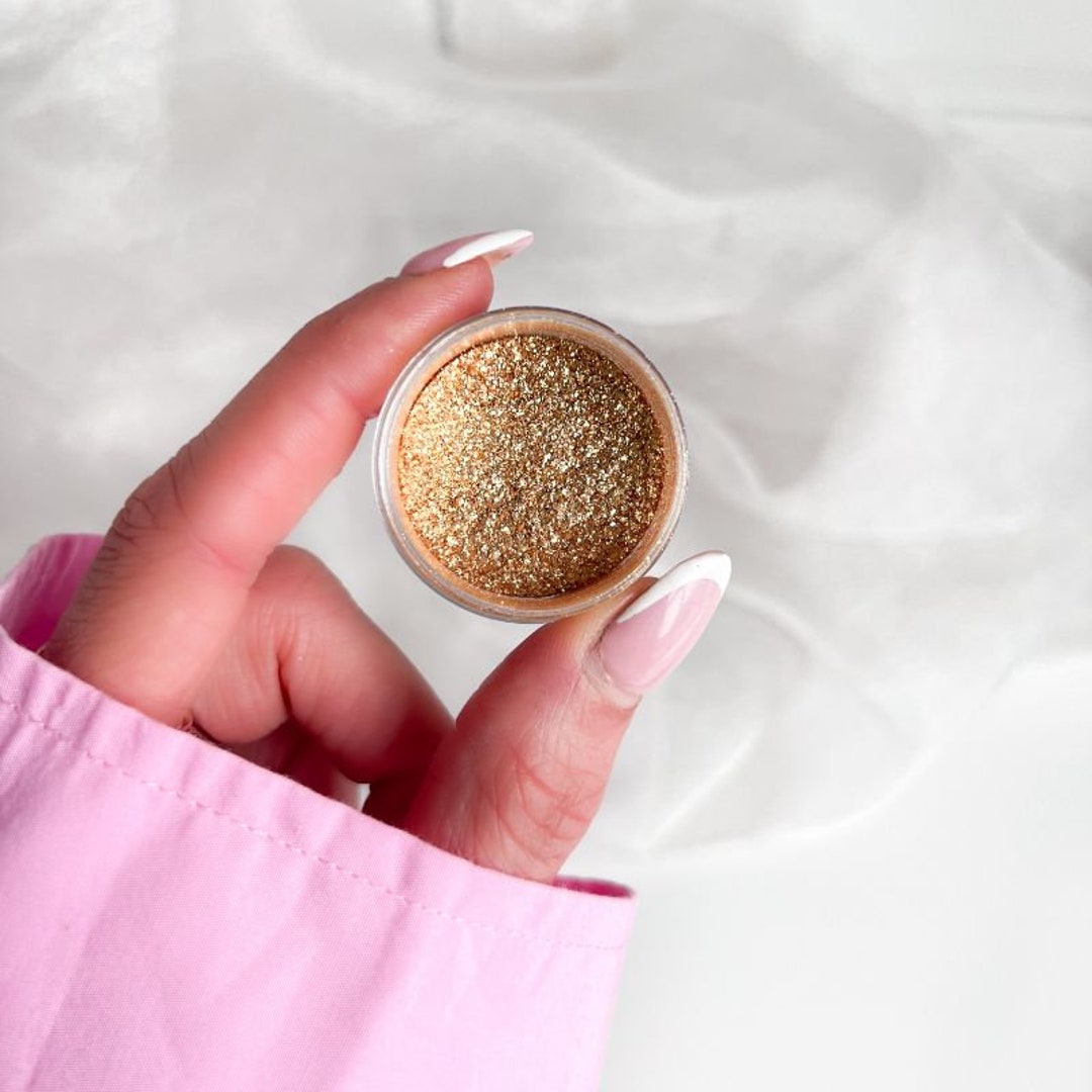 Edible Metallic Gold Glitter Dust for Cakes & Food – 100% Edible ...