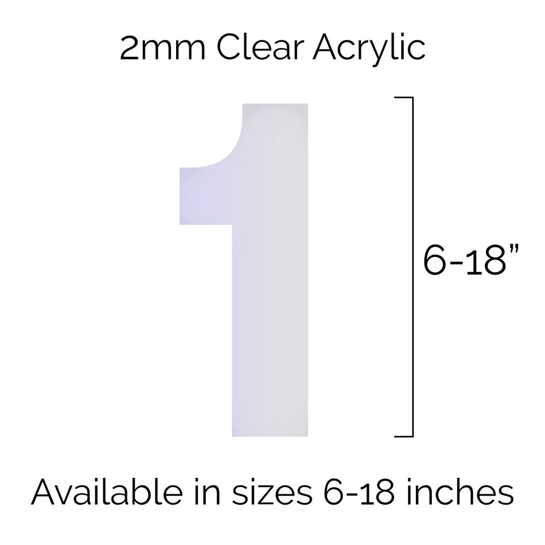 Acrylic Cake Shape Number 1 | Baking Template | Reusable Cake Cutter ...