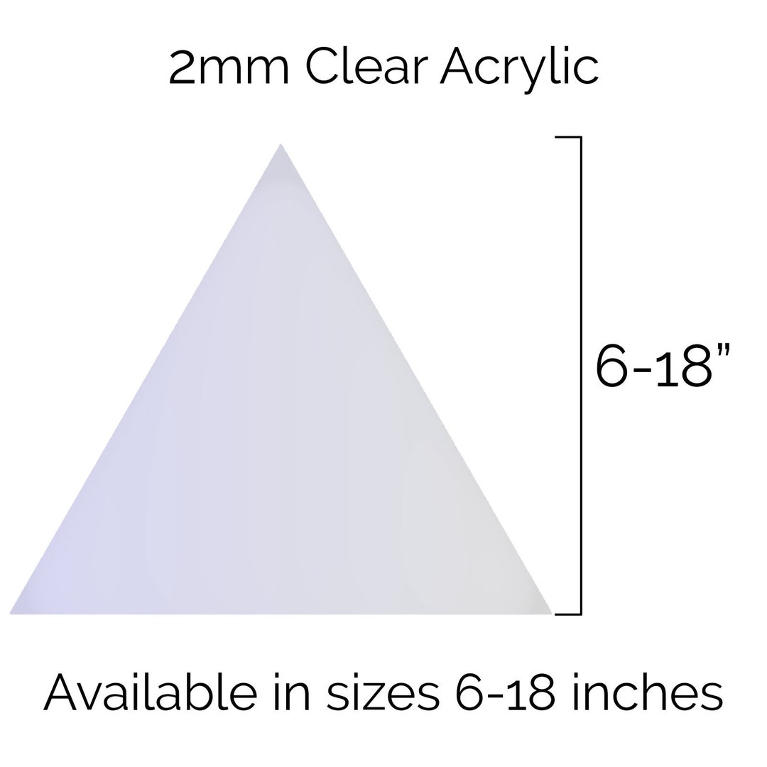 Acrylic Cake Shape Triangle Mold - Etsy