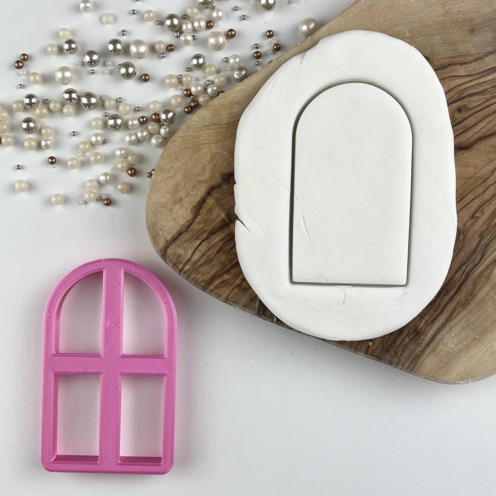Window Arch Cookie Cutter, Plastic Cookie Cutter, Fondant Stamp, Baking ...
