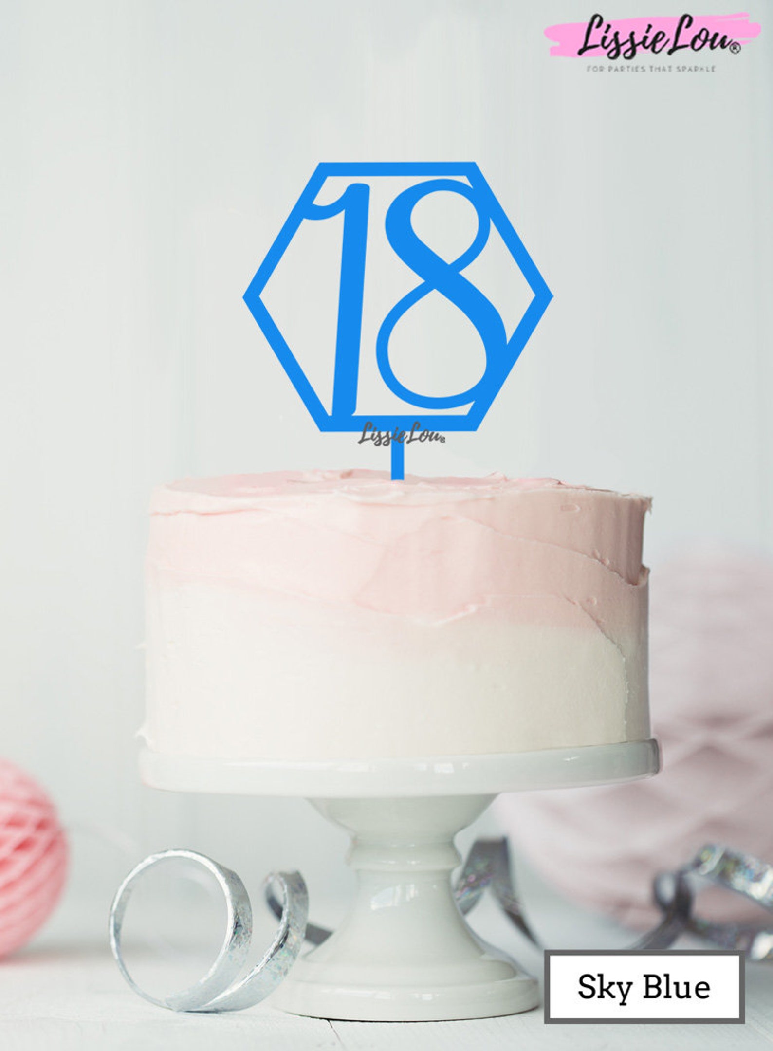 Hexagon Number 18th Birthday Topper Premium 3mm Acrylic - Etsy