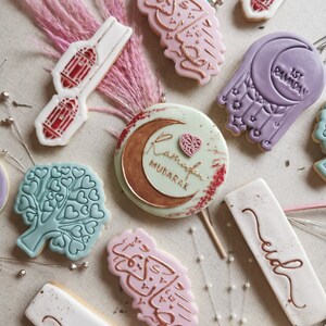 Ramadan Mubarak Calligraphy Cookie Cutter and Embosser, Postal Box Ideas, Eid Cookie Cutter ...