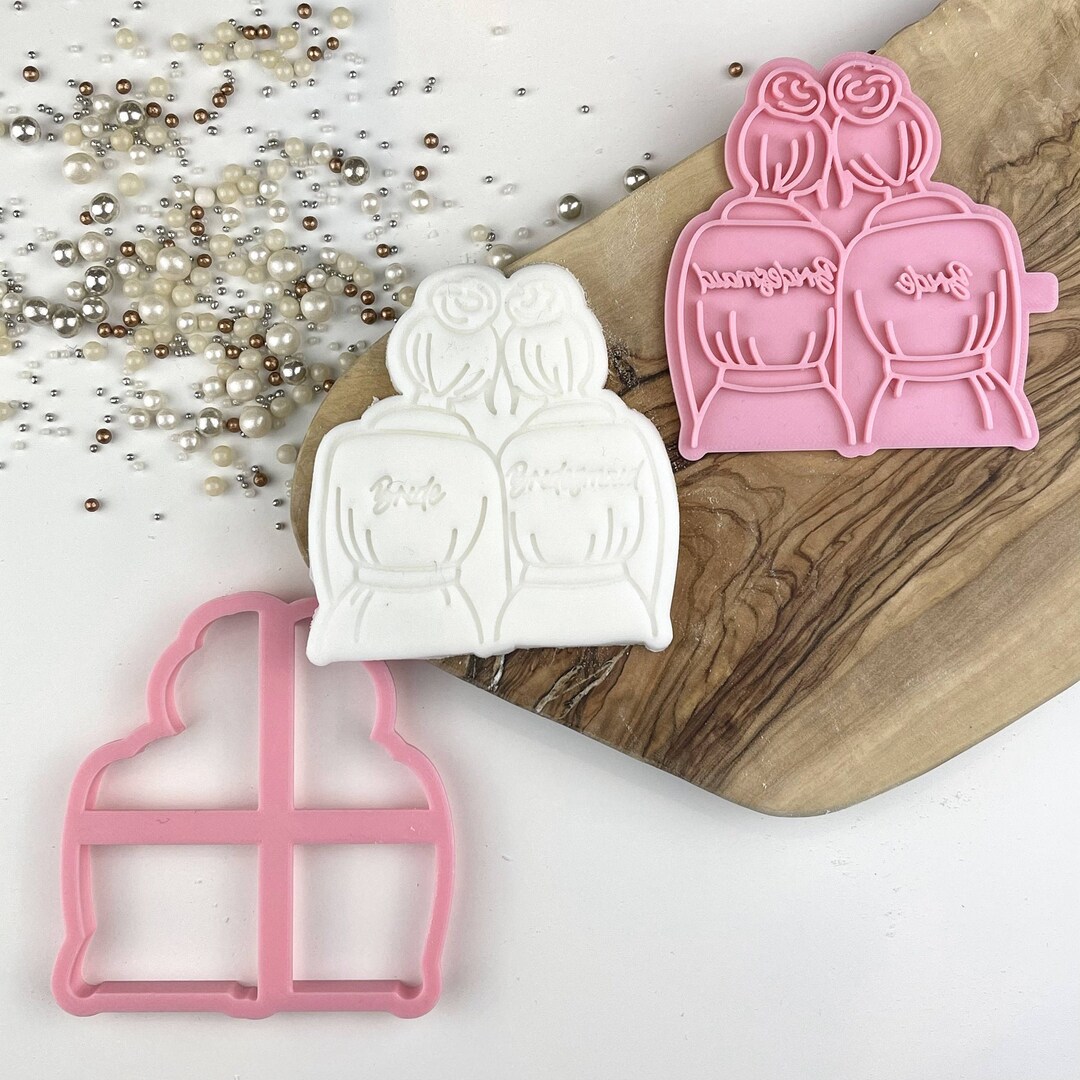 Soho Cookies Bride and Bridesmaid Style 1 Cookie Cutter and Stamp ...