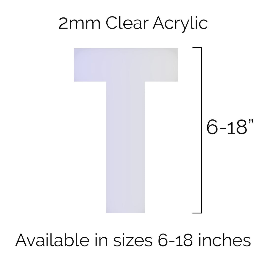 Acrylic Cake Shape Letter T Mold - Etsy