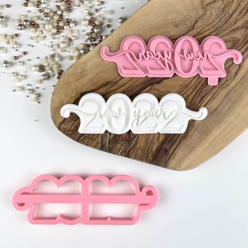 2022 in Verity Font Cookie Cutter and Stamp New Years Cookie | Etsy UK