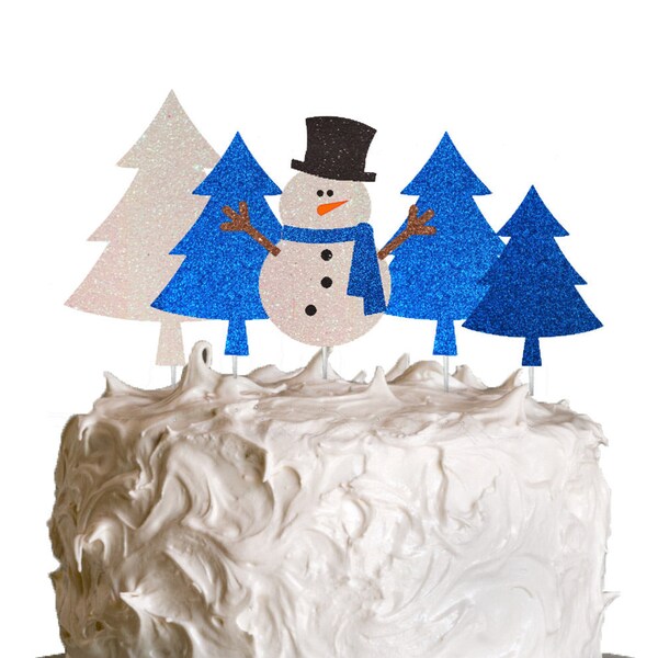Snowman Cake Topper - Etsy