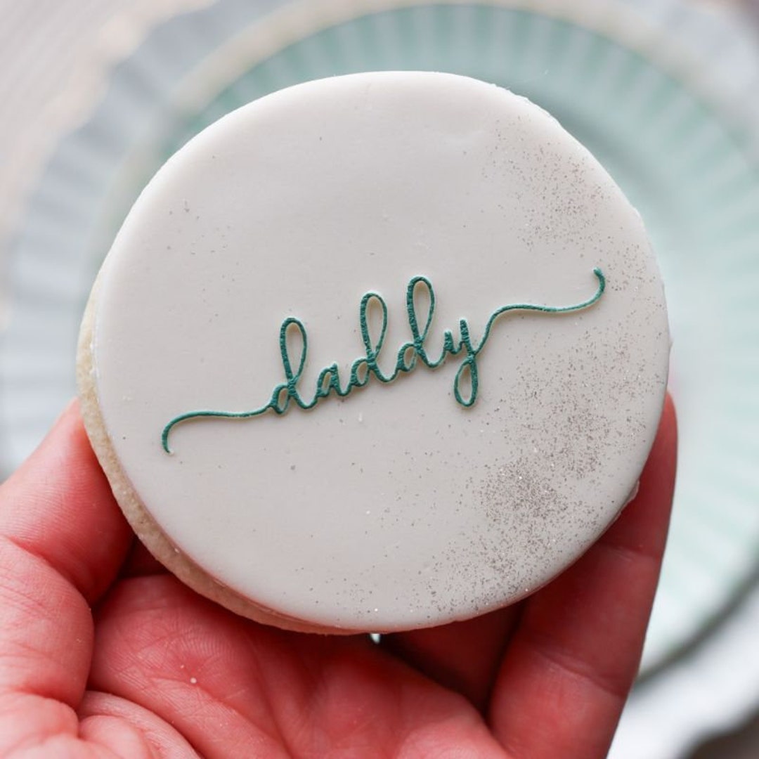 Mini Daddy in Verity Font Cookie Cutter and Embosser, Postal Box Ideas ...