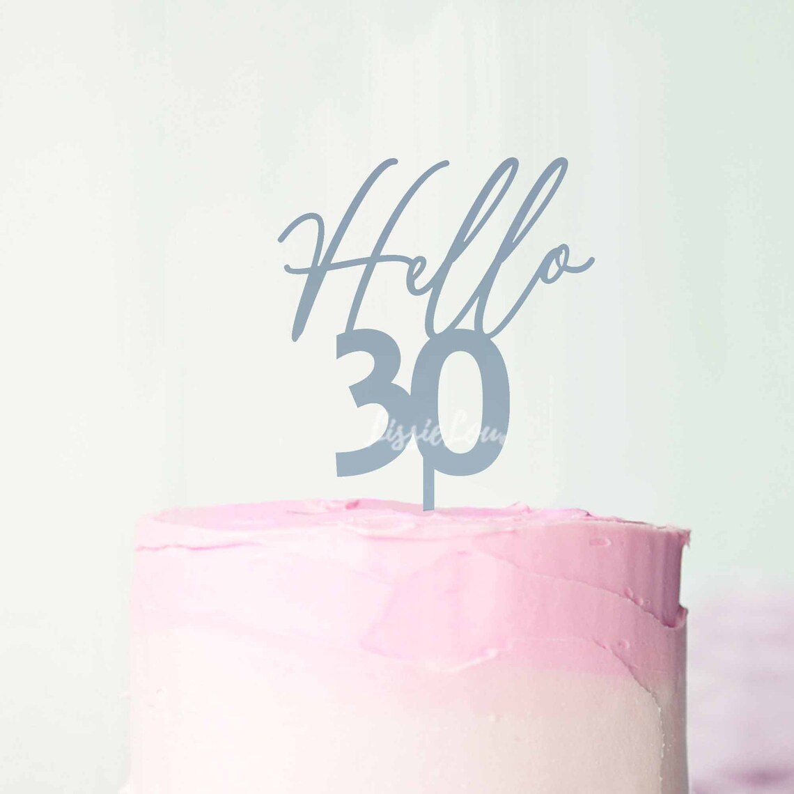 Hello 30 Cake Topper 30th Birthday Cake Topper Birthday - Etsy