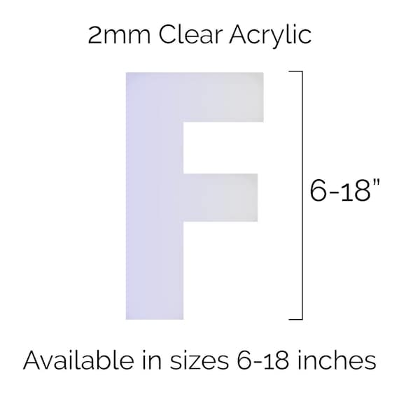 Molde de la letra F de la forma del pastel acrílico - Etsy México