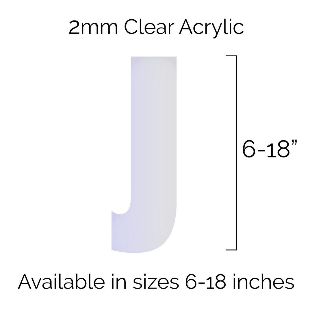 Acrylic Cake Shape Letter J Mold - Etsy