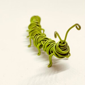 Green Centipede. Caterpillar on Wire. Centipede Sculpture. Green Worm ...