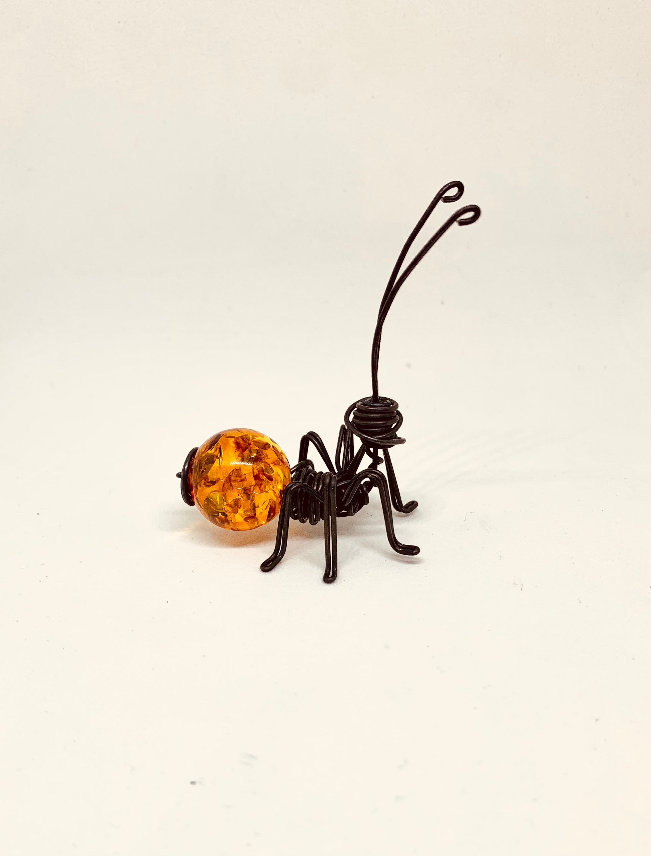Ant in Wire With Acrylic Insect in Wire Sculpture With - Etsy UK
