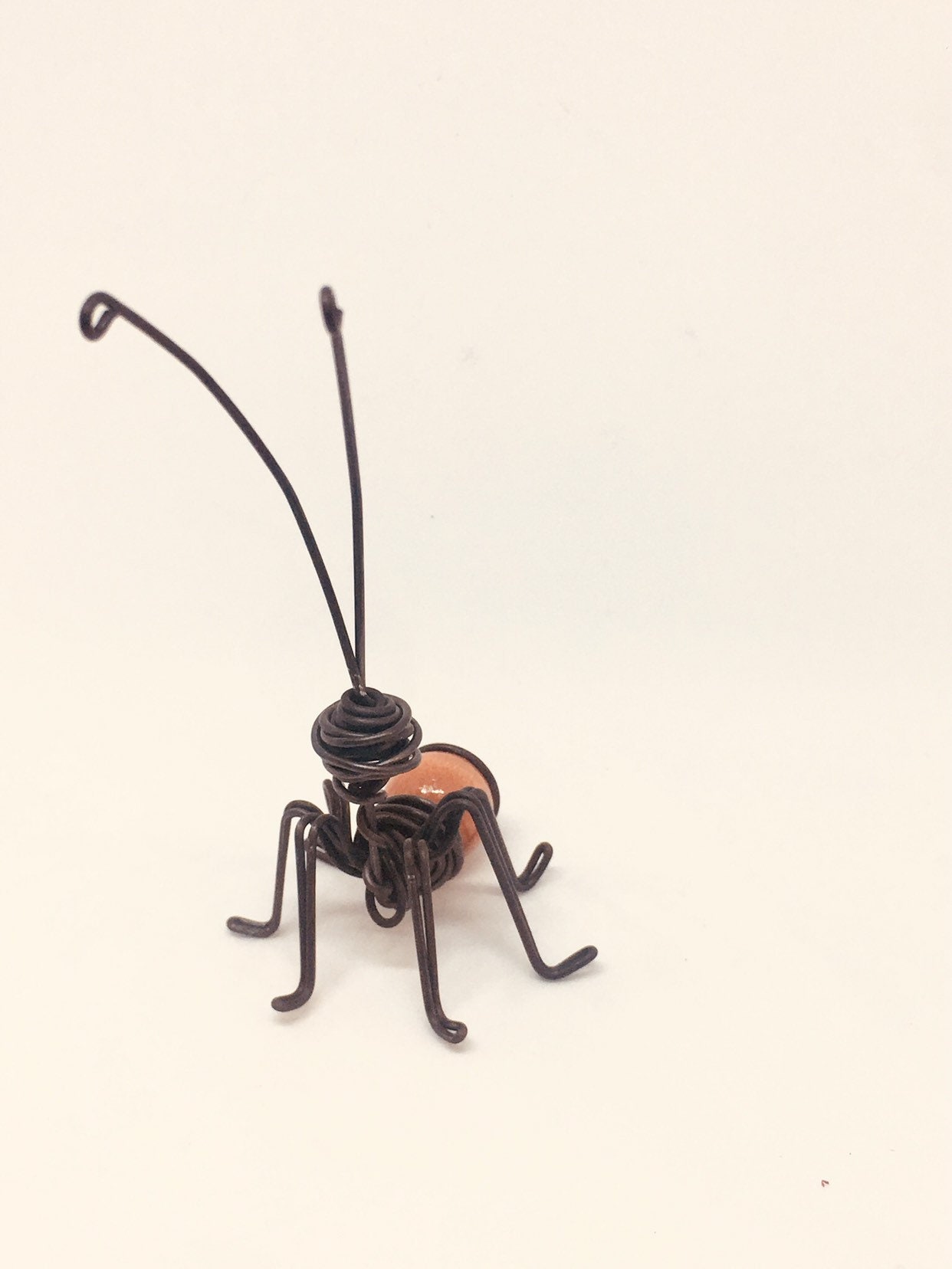 Wire Sculpture of Insect. Brown and Black Ant. Light Brown. - Etsy