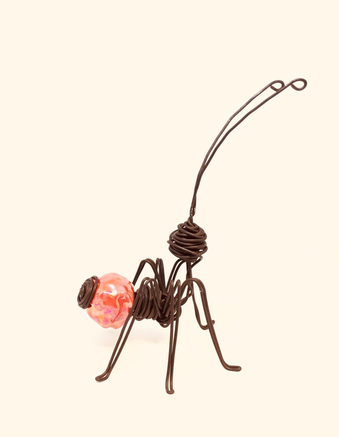 Wire Sculpture. Wire Bug. Red Ant. Ceramic and Wire Ant. - Etsy UK