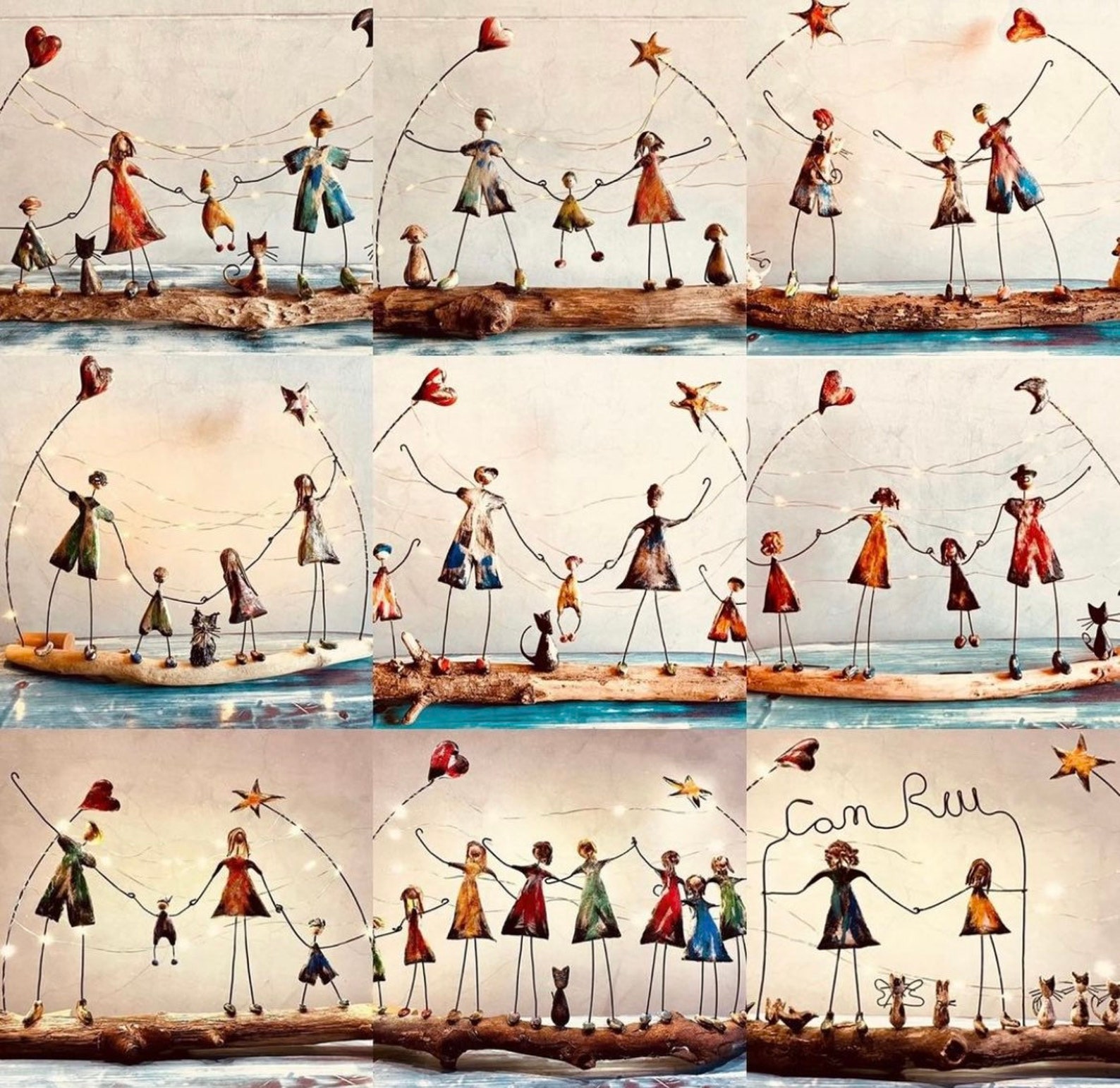 Family Sculpture Personalized Family Personalized Gift Arm | Etsy