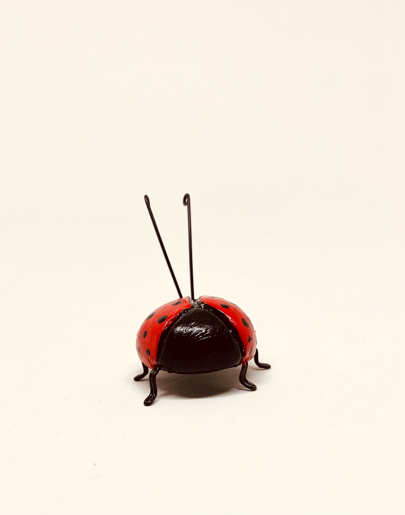 Ladybug of Wire and Cold Porcelain. Wire and Porcelain Bug. - Etsy