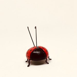 Ladybug of Wire and Cold Porcelain. Wire and Porcelain Bug. Vaquita of ...