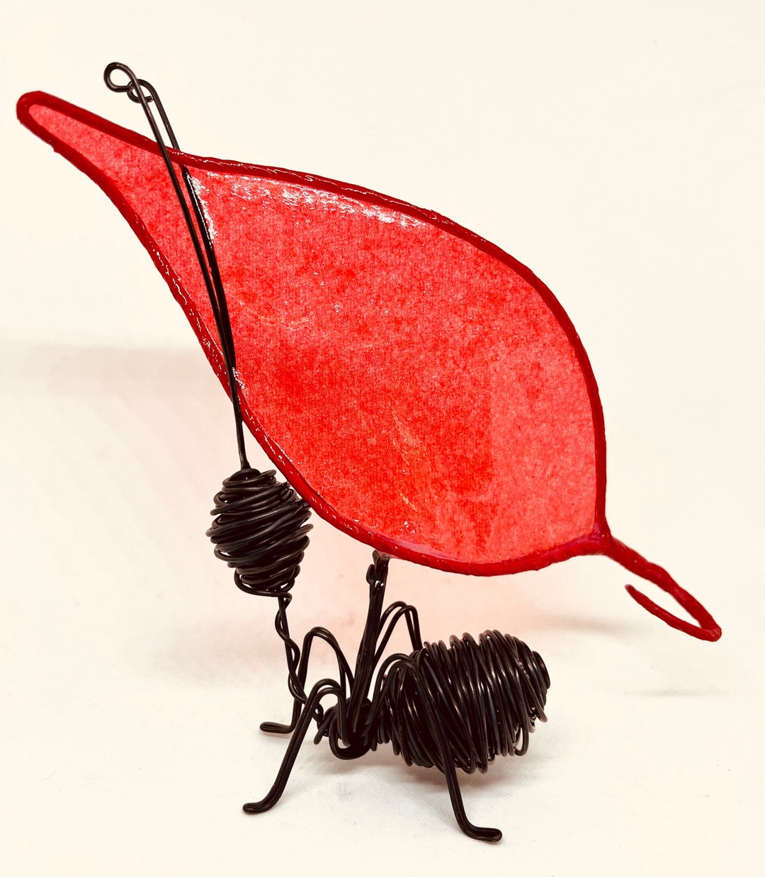 Ant Sculpture Carrying a Red Leaf. Worker Ant. Fighting Ant. Gift for ...