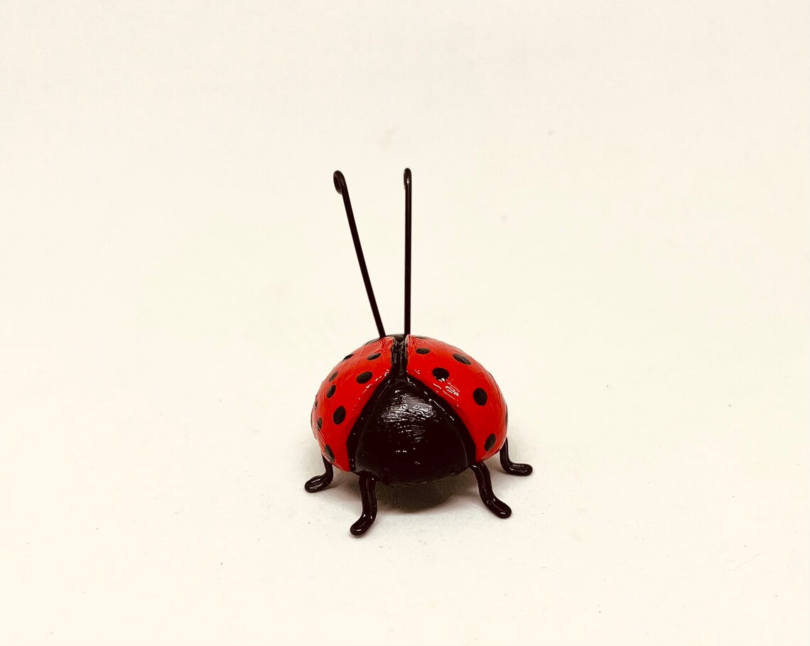Ladybug Figure. Ladybug Ornament. Cow of San Antonio. Red Ladybug Lucky ...