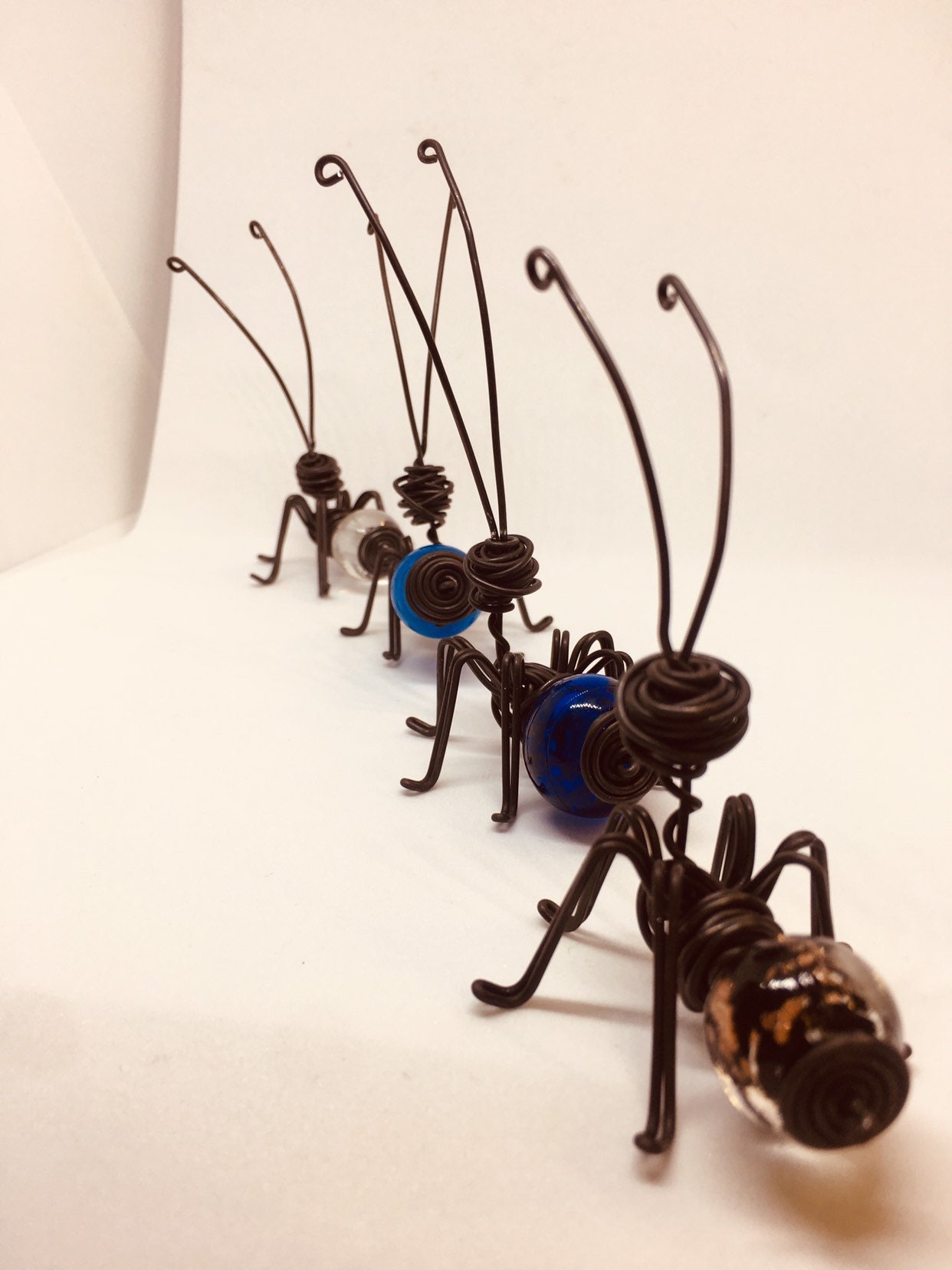 Ant on Wire With Glass Insect on Wire Sculpture With | Etsy