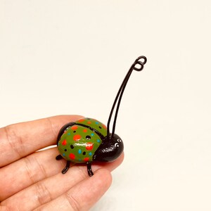 Green Ladybug. World of Fairies and Elves. Children's Decoration. Gift ...