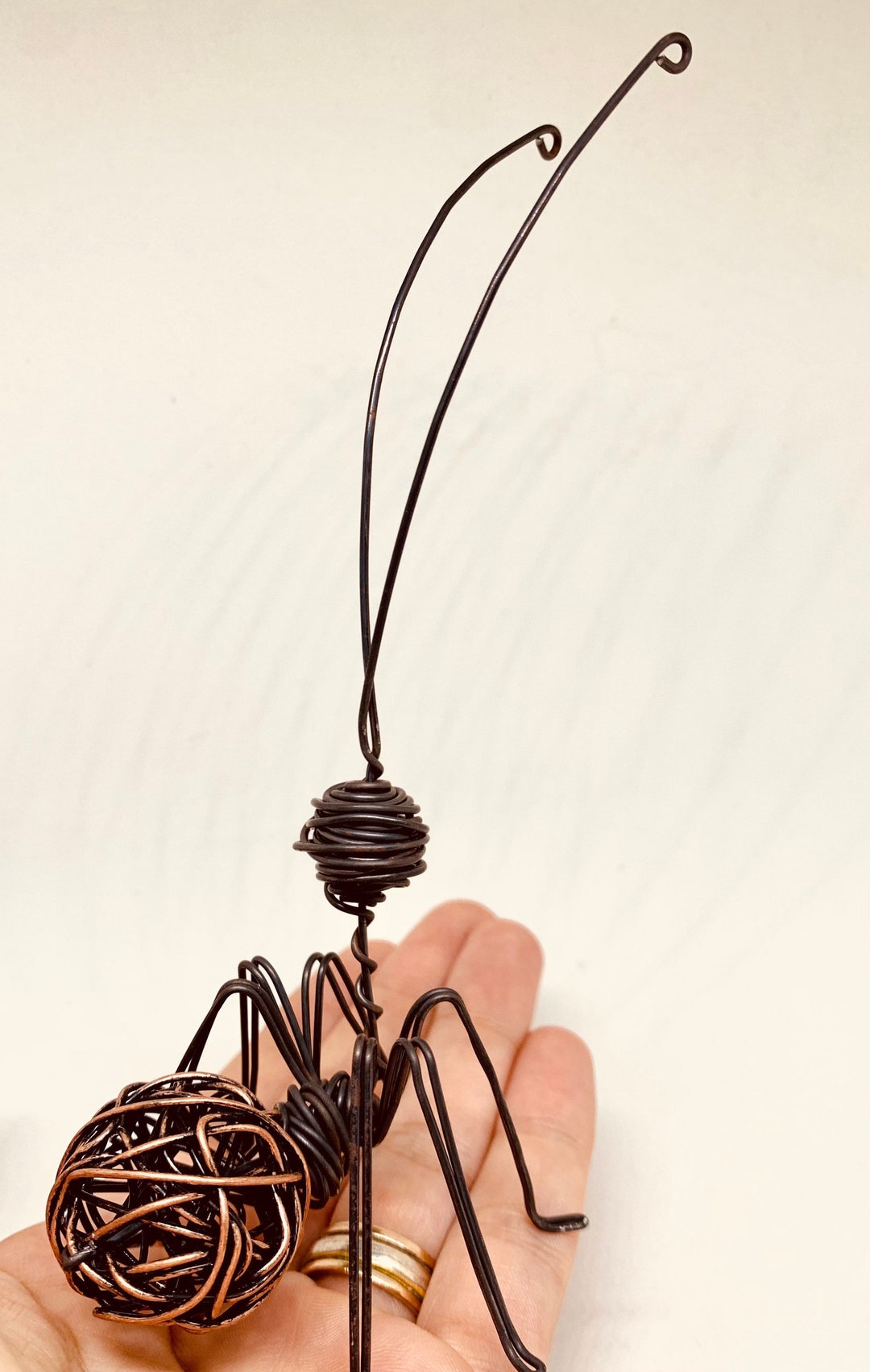 Black and Copper Ant. Wire Ant. Wire Art. Barcelona Art. Ant Ornament ...