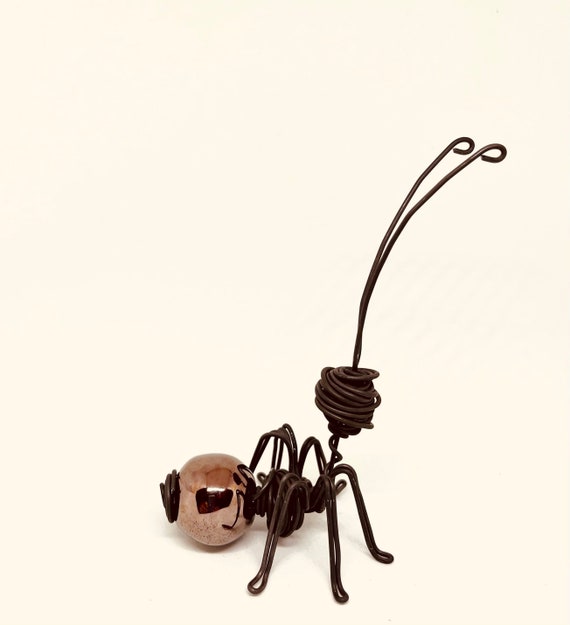 Red Ant. Red Ant Insect on Wire. Wire Sculpture. Wire Art. | Etsy
