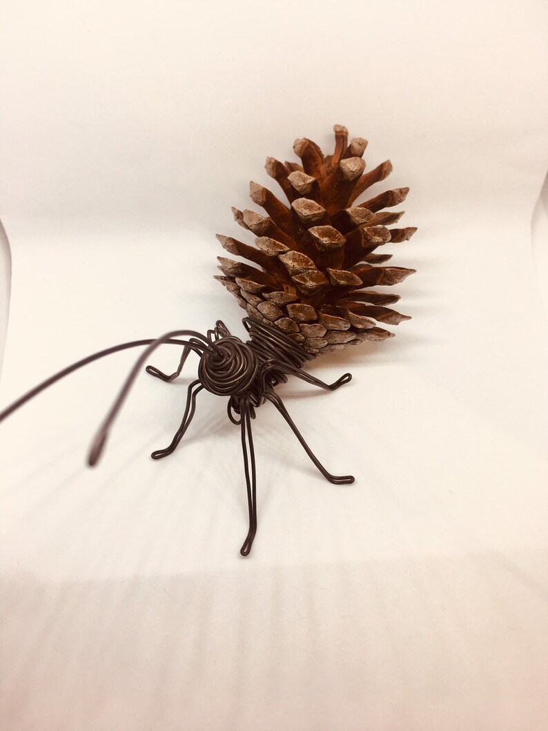 Wire Ant With Pineapple. Sculpture With Iron Wire and Objects | Etsy