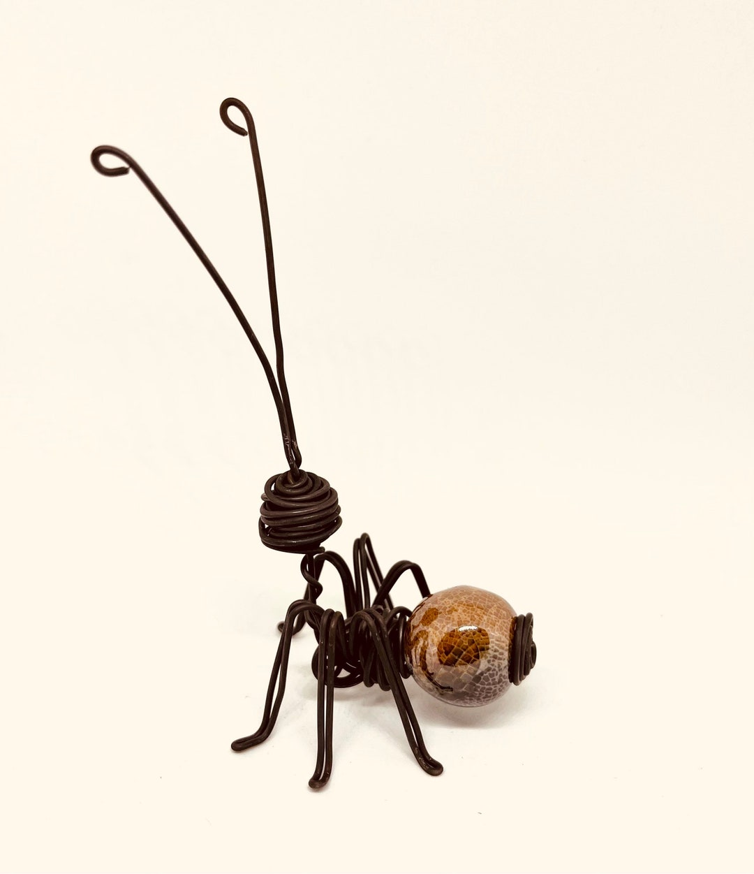 Cracked Ceramic. Modernist Ant Inspired by Gaudi. Ant in Black Wire ...