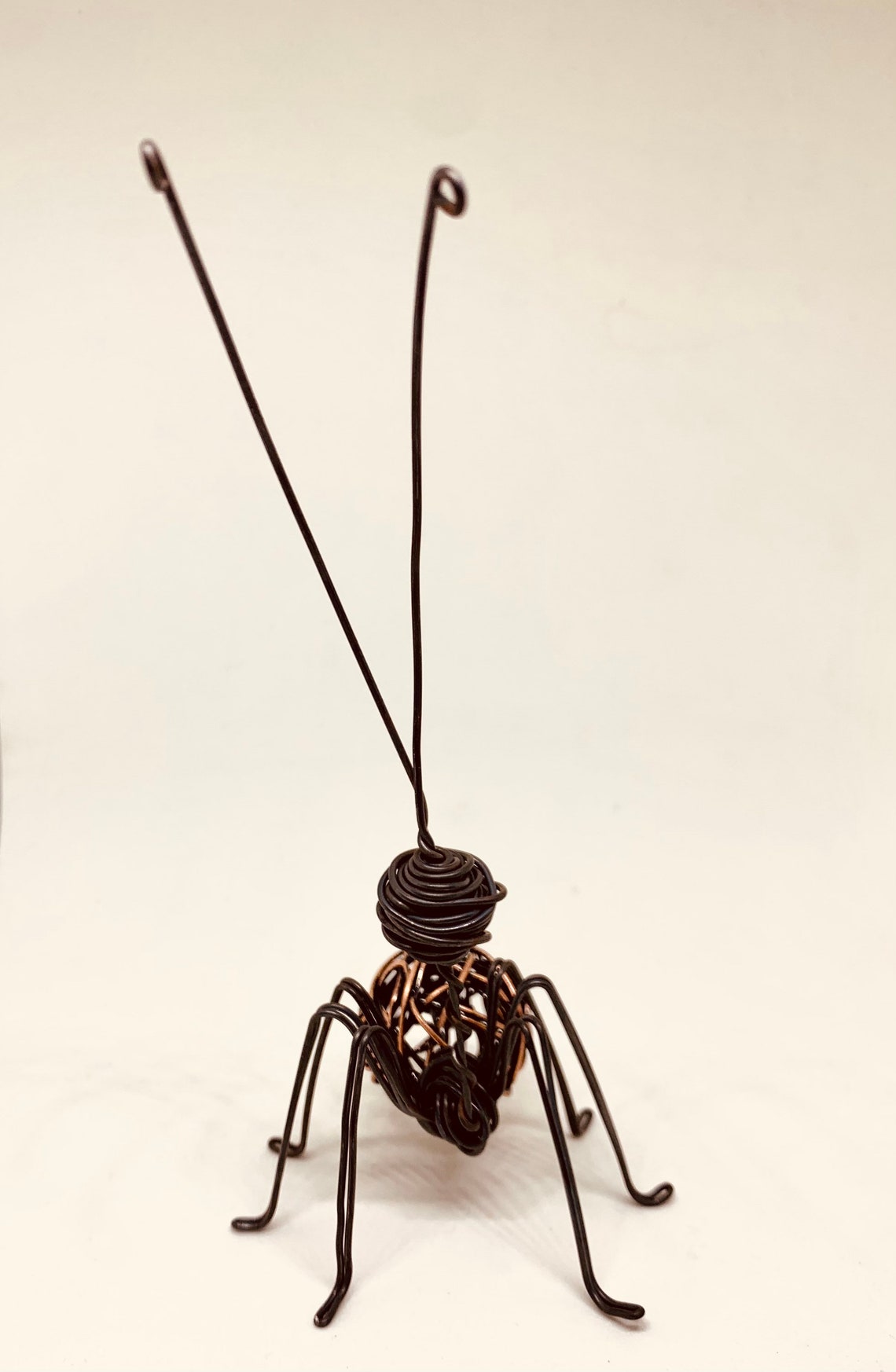 Black and Copper Ant. Wire Ant. Wire Art. Barcelona Art. Ant Ornament ...