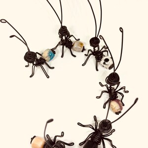 Violet Ceramic and Wire. Wire Ant Sculpture. Ant Figure. Ceramic and ...
