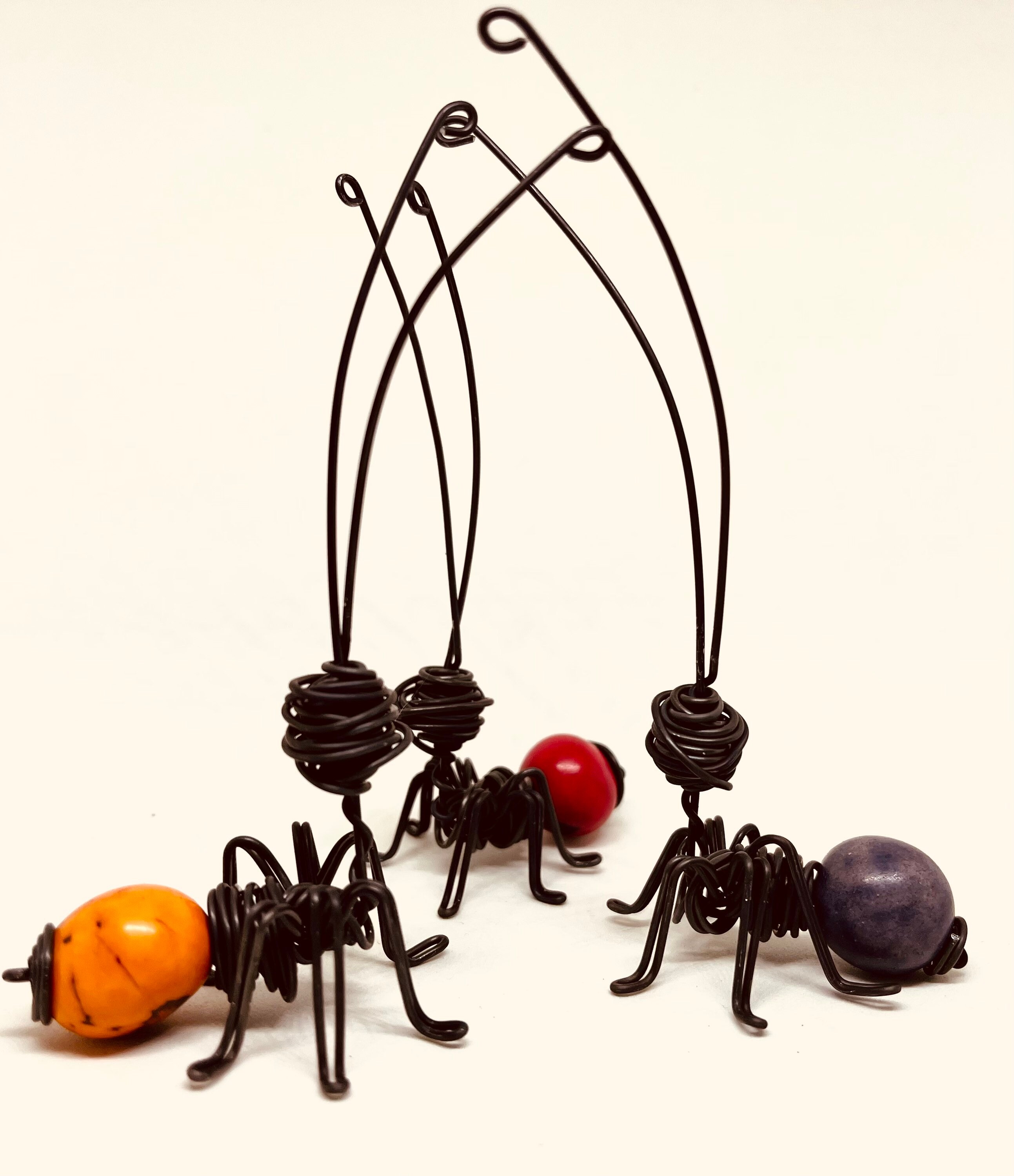 Black and Yellow Ant Figure. Sculpture With Bottle Seed. | Etsy