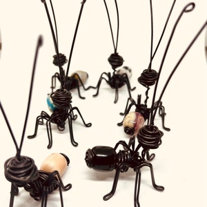 Violet Ceramic and Wire. Wire Ant Sculpture. Ant Figure. Ceramic and ...