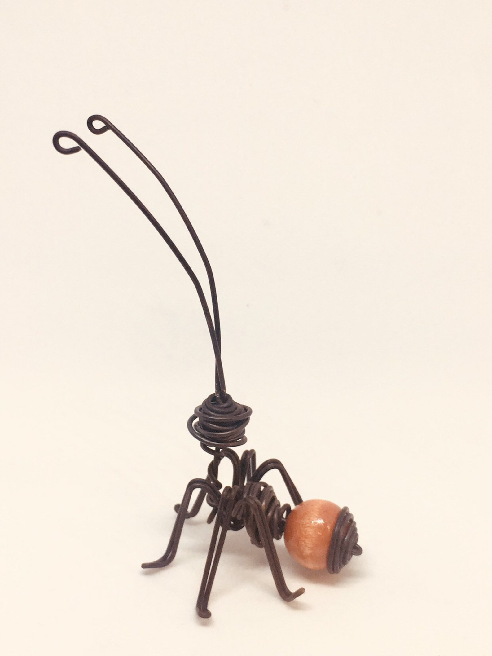Wire Sculpture of Insect. Brown and Black Ant. Light Brown. - Etsy