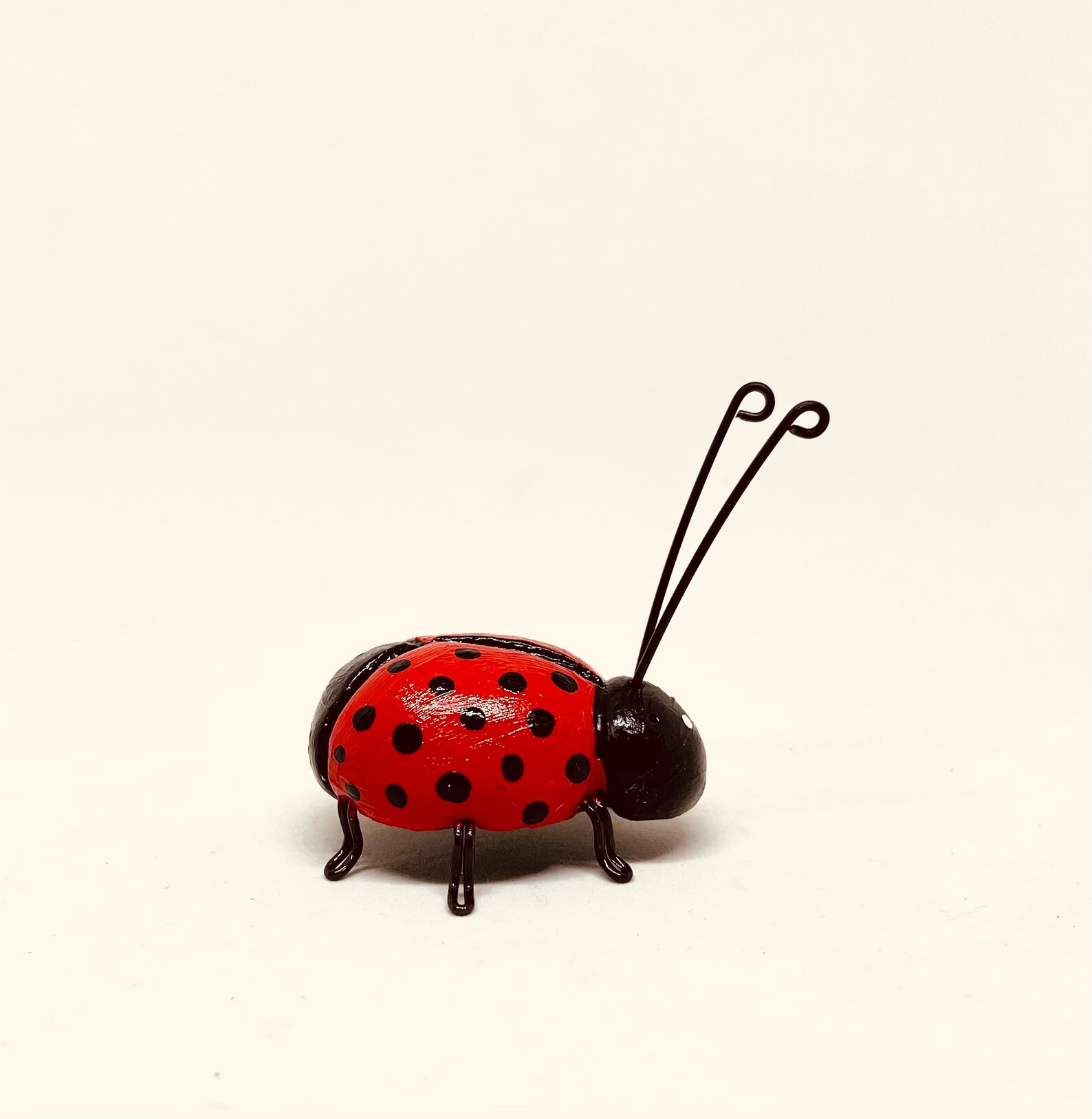 Ladybug of Wire and Cold Porcelain. Wire and Porcelain Bug. - Etsy