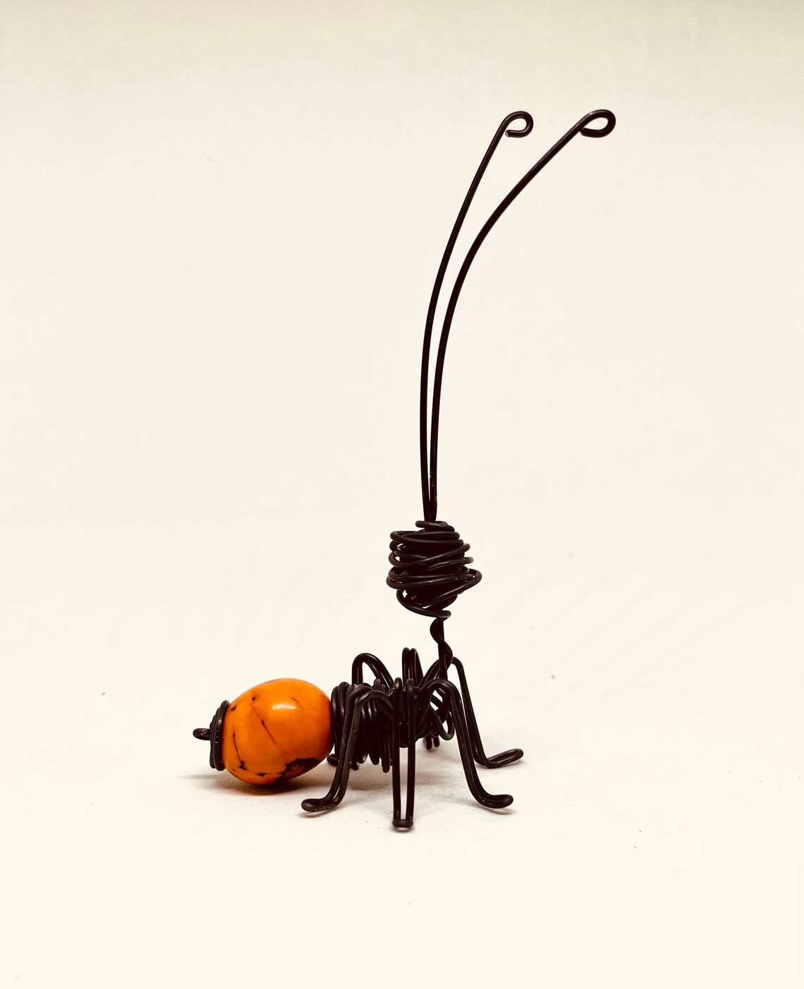 Black and Yellow Ant Figure. Sculpture With Bottle Seed. | Etsy