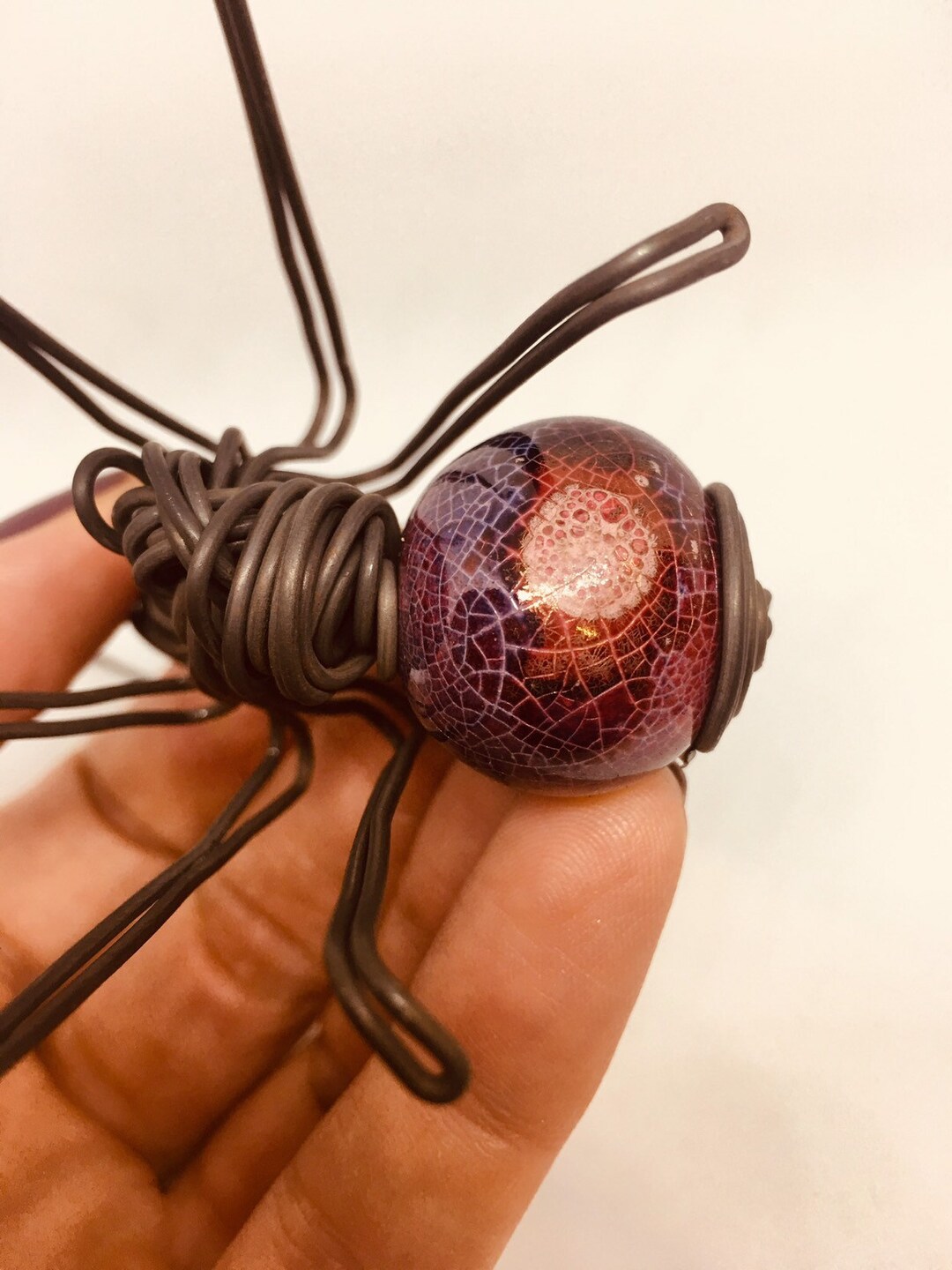 Violet Ant. Crackle Glazed Ceramic. Barcelona Ceramics. Modernist Ant ...