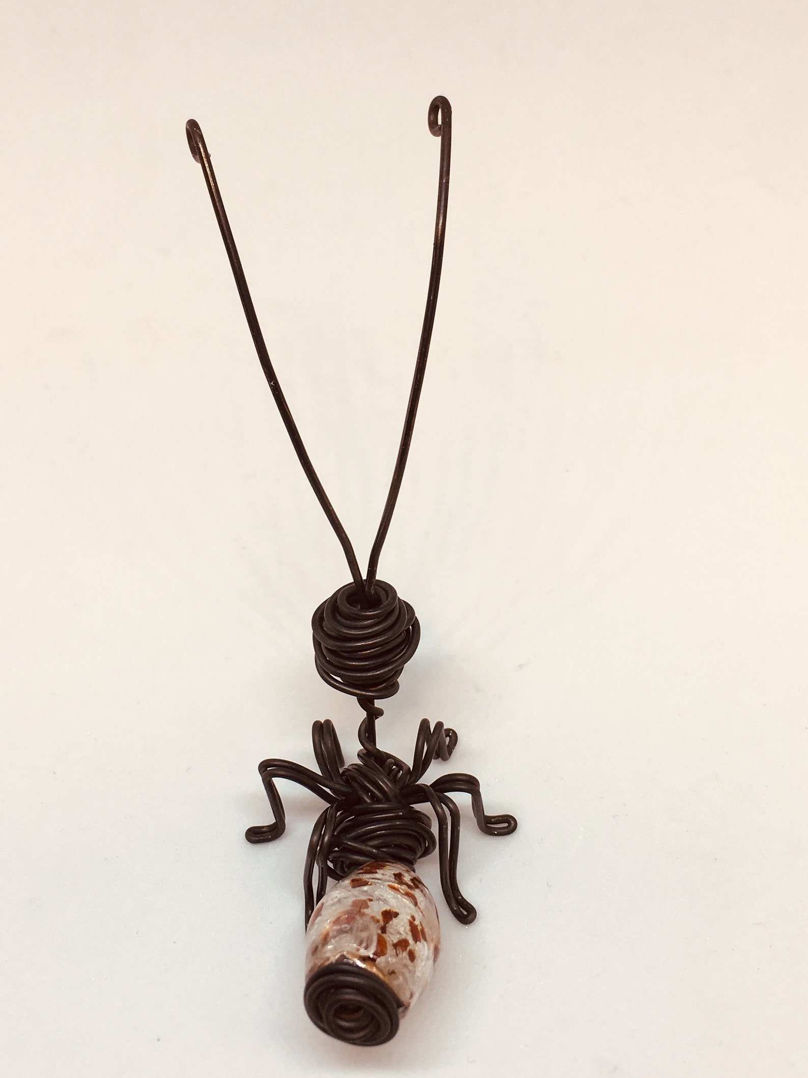 Ant on Wire With Glass Insect on Wire Sculpture With | Etsy